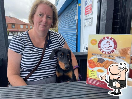 Menu at Beano's Cafe, Bexleyheath