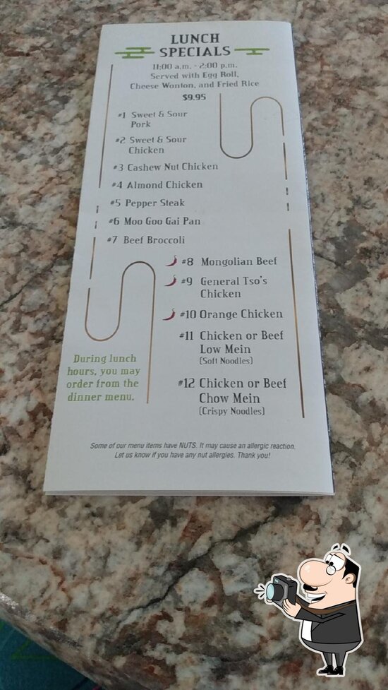 Menu at Chau Kitchen restaurant, Billings