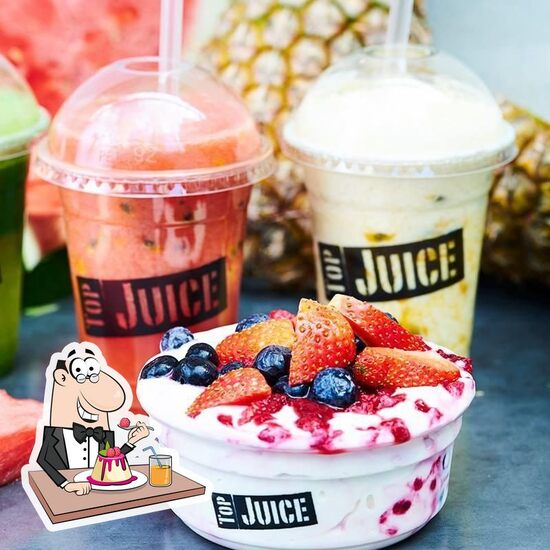 Menu at Top Juice, Cheltenham, Westfield Southland Shopping Centre