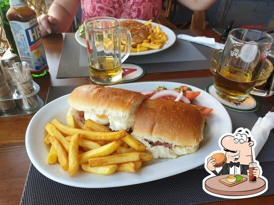 Menu at sunset boulevard, Zakinthos