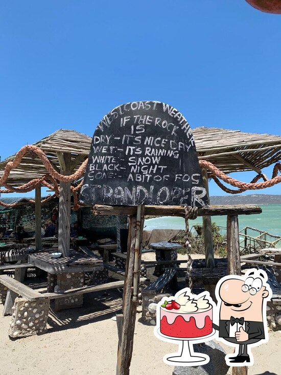 Menu at Die Strandloper restaurant, Langebaan