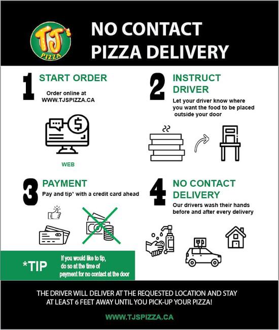 Menu at TJ's Pizza pizzeria, Regina, Albert St