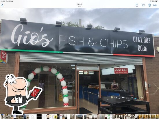 Carta del restaurante Gio's Fish and Chips, Glasgow
