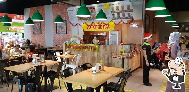 Menu at Tong Tji Tea House cafeteria, Magelang