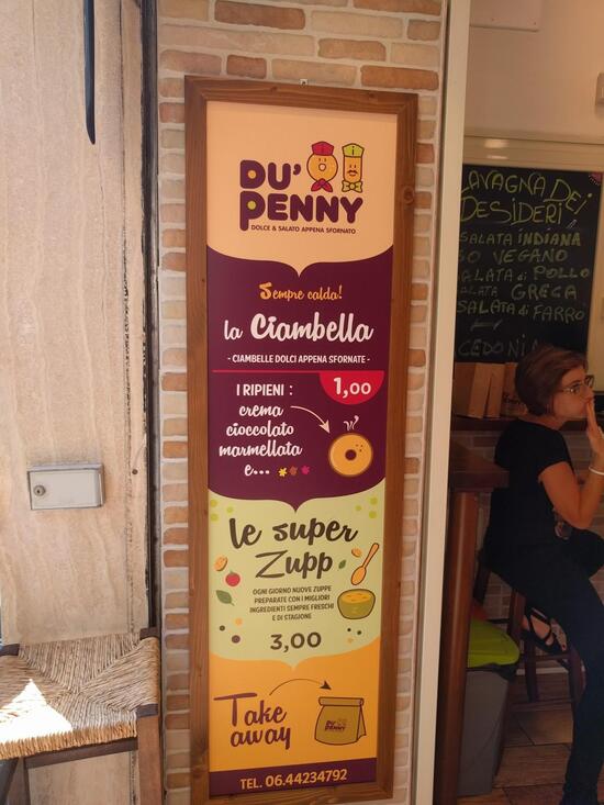 Menu da Du' Penny, Roma, Viale Ippocrate