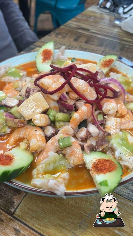 Menu at Mariscos Altamar restaurant, Corpus Christi