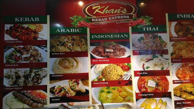 Menu at Khan's Kebab Express cafe, Davao City, Food Hall