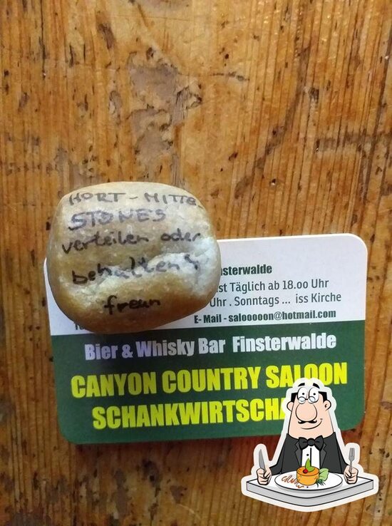 Speisekarte von Canyon Country Saloon Bier & Whisky Bar, Finsterwalde