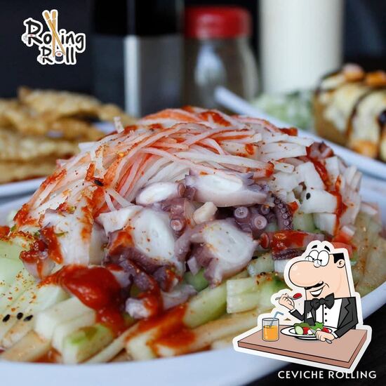 Menu at Rolling roll restaurant, Culiacán