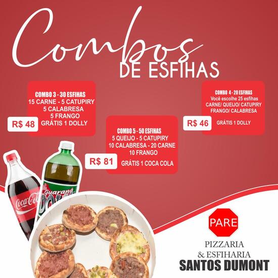Menu em Pizzaria Pare Santos Dumont, Guarulhos