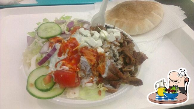Menu at Gyros restaurant, Budapest, Duna Plaza