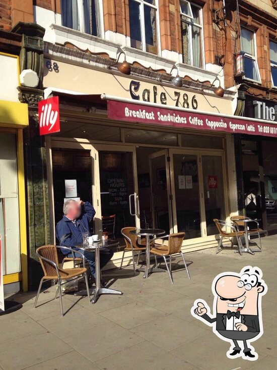 Menu at Cafe 786., London, 68 Pitshanger Ln
