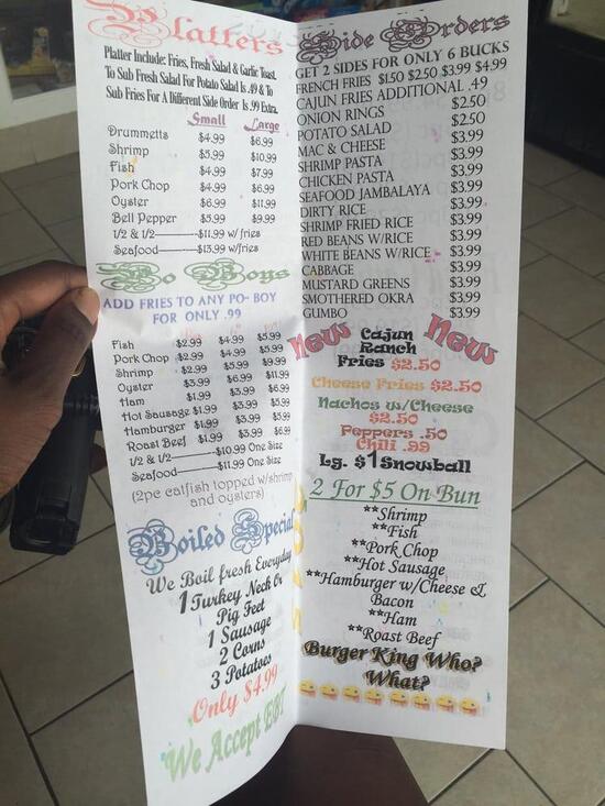 Menu at Citi Seafood restaurant, Harvey, Woodmere Blvd Ste A