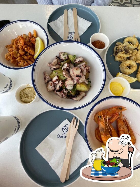 Menu at Opsarion, Faliraki
