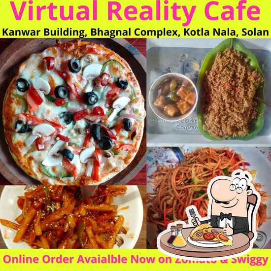 Menu at Virtual Reality Cafe, Solan