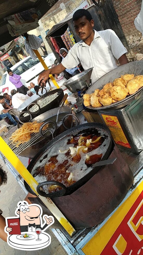 Menu at pooja jalebi bhandar, Faridabad