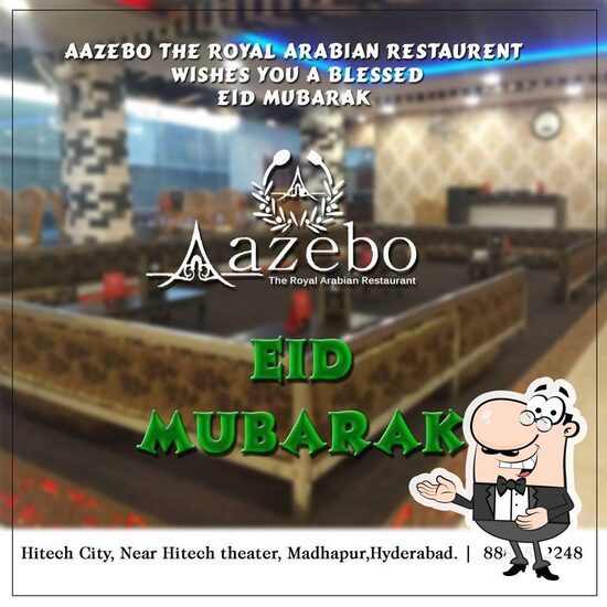 Menu at Aazebo-The Royal Arabian Restaurant, Hyderabad, 1-90/2/A