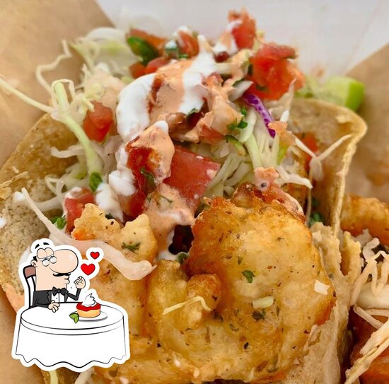 Menu at Baja Fish Tacos restaurant, McAllen