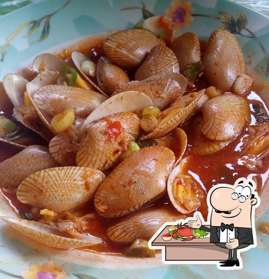 Menu at Sari Laut seafood restaurant, Semarang