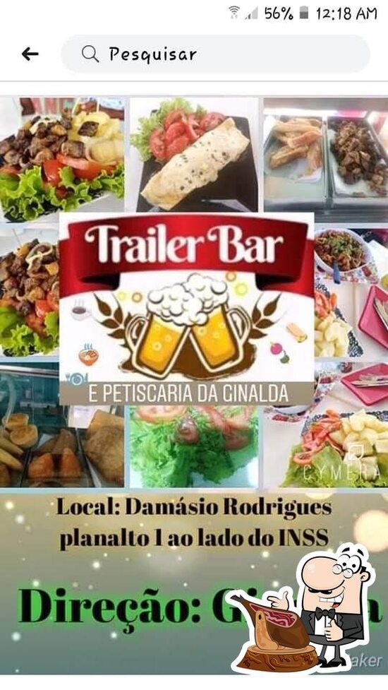 Menu em Trailer bar, Brasil, Próximo ao INSS Planalto