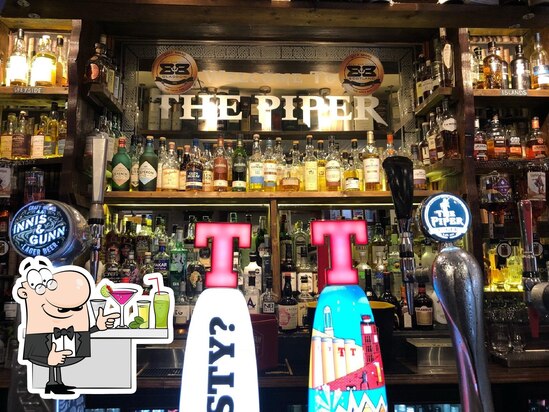 Menu at The Piper Bar, Glasgow