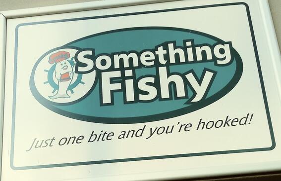 Menu at Something Fishy restaurant, Pretoria