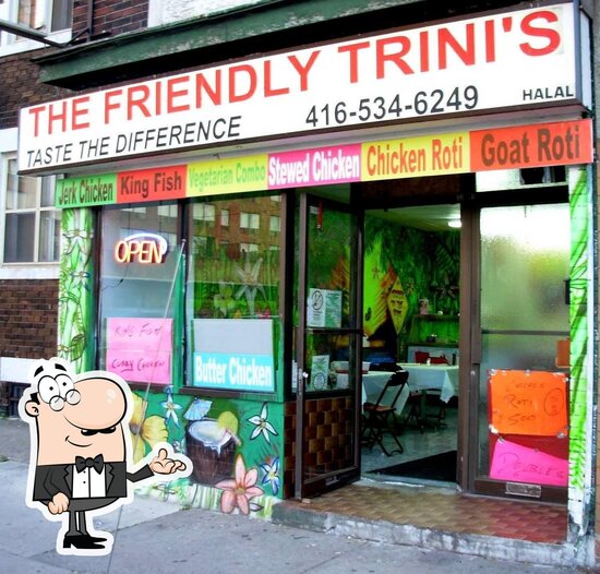 Menu at The Friendly Trini's restaurant, Toronto