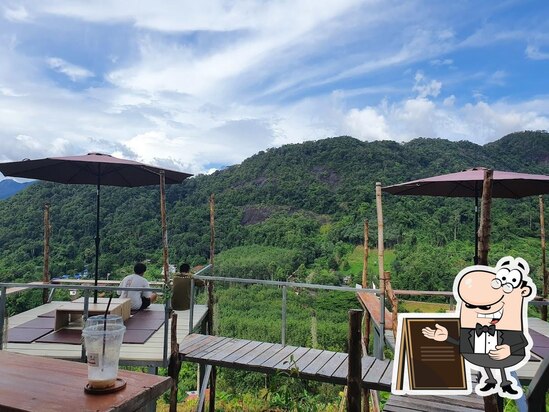 Menu at The Mount cafe, Koh Chang Tai