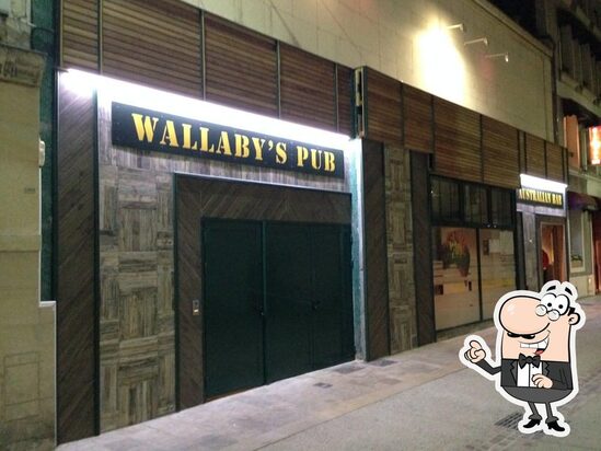 Menu at Wallaby's pub & bar, Poitiers