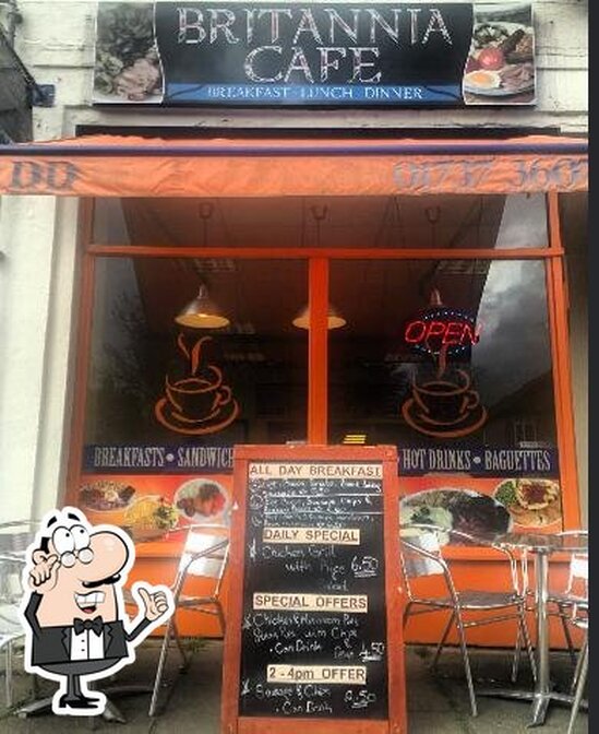 Menu at Britannia Cafe, London, 4C/ The Parade - Tattenham Way Tatworth