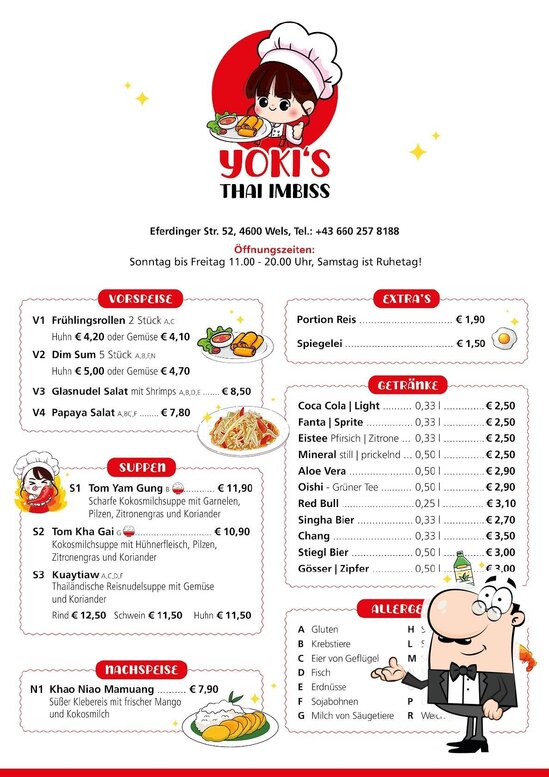 Yoki's Thai Imbiss, Wels - Restaurant menu, prices and reviews
