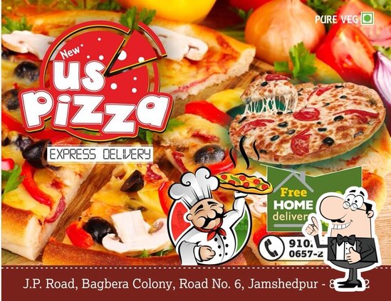 Menu at New US pizza express delivery, Bagbera colony, Jamshedpur