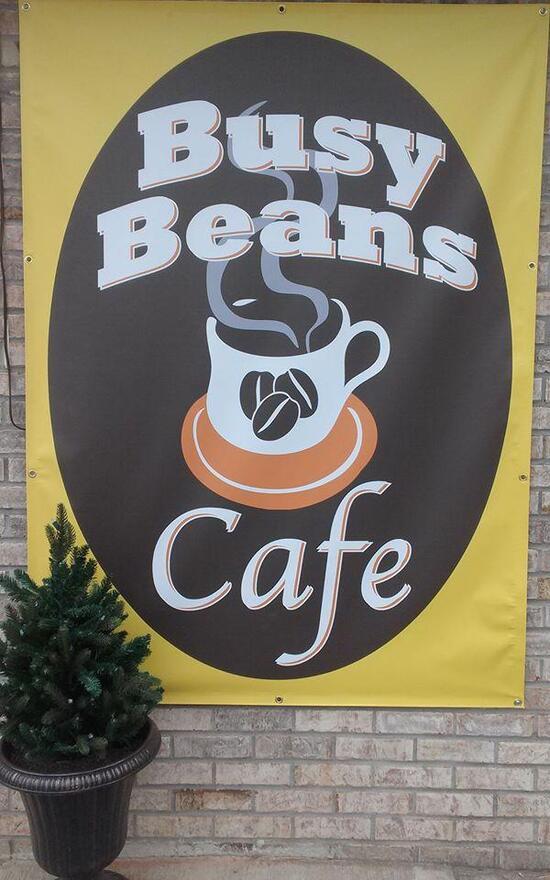 Menu at Busy Beans, Chapmanville