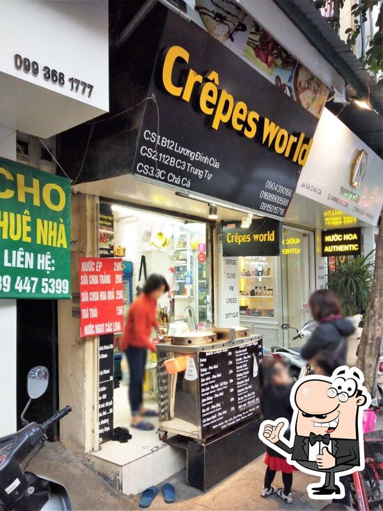 Menu at Crepes world restaurant, Hanoi, 3B P. Chả Cá