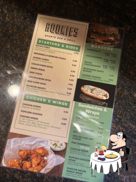 Rookies Bar & Grill in Denmark - Restaurant menu and reviews