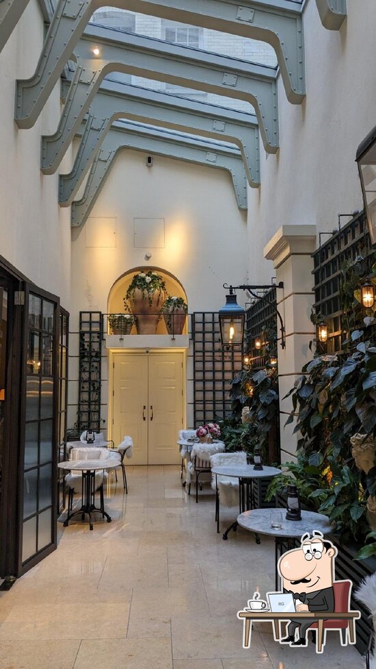 Menu at Palm Court restaurant, London, 1-8 Russell Sq