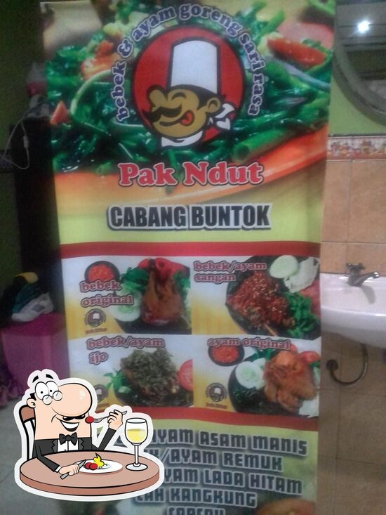 Menu at Bebek Dan Ayam Goreng Pak Ndut restaurant, Hilir Sper