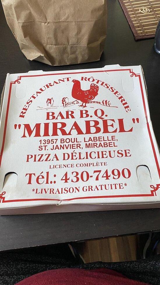 Menu at BBQ Mirabel, Mirabel, Bd du Curé-Labelle