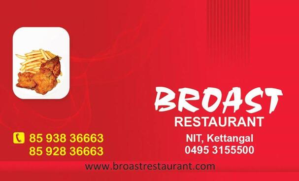 Menu at BR Broast Restaurant, Kattangal, Calicut Mukkam Road