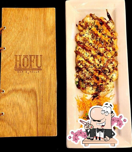 Menu at Hōfu Sushi restaurant, Mexicali