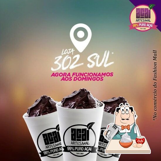 Menu at Açaí Artesanal - 302 Sul pub & bar, Brasília, 302 BL C LJ 08
