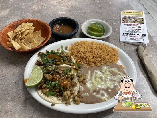 Menu at Casa Mota restaurant, Riverside