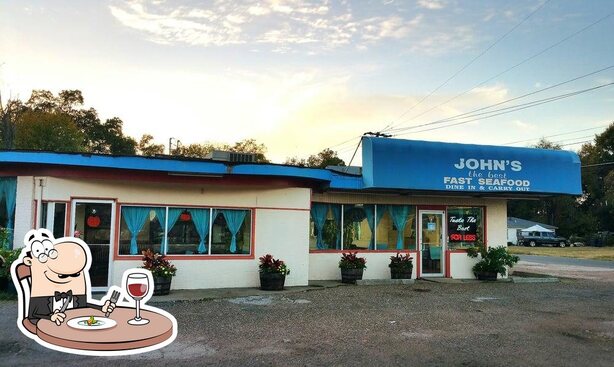 Menu at John's Seafood restaurant, Shreveport, Linwood Ave