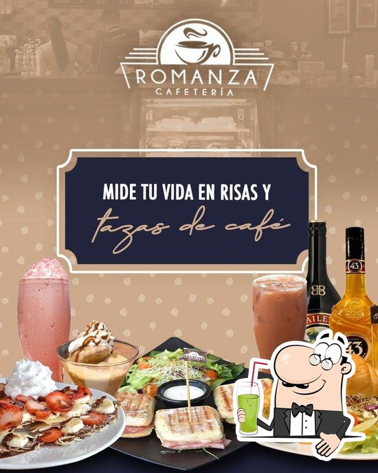 Menu at Romanza cafe, Ciudad Guzmán