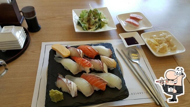 Menu at Sushi Wa restaurant, Seoul, 자곡로 202