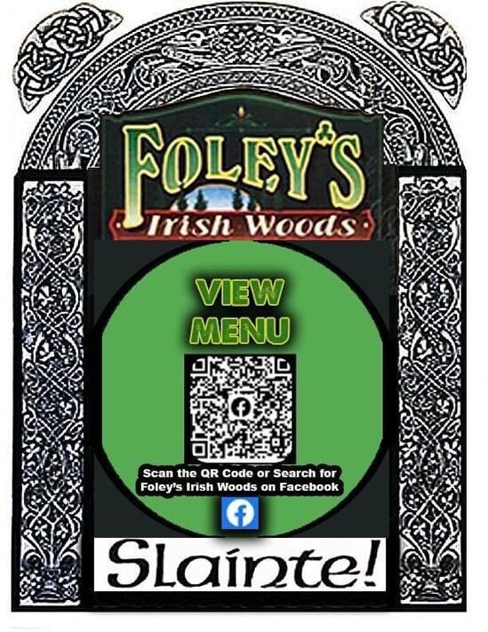 Menu at Foley's Bar & Grill, Lake Geneva