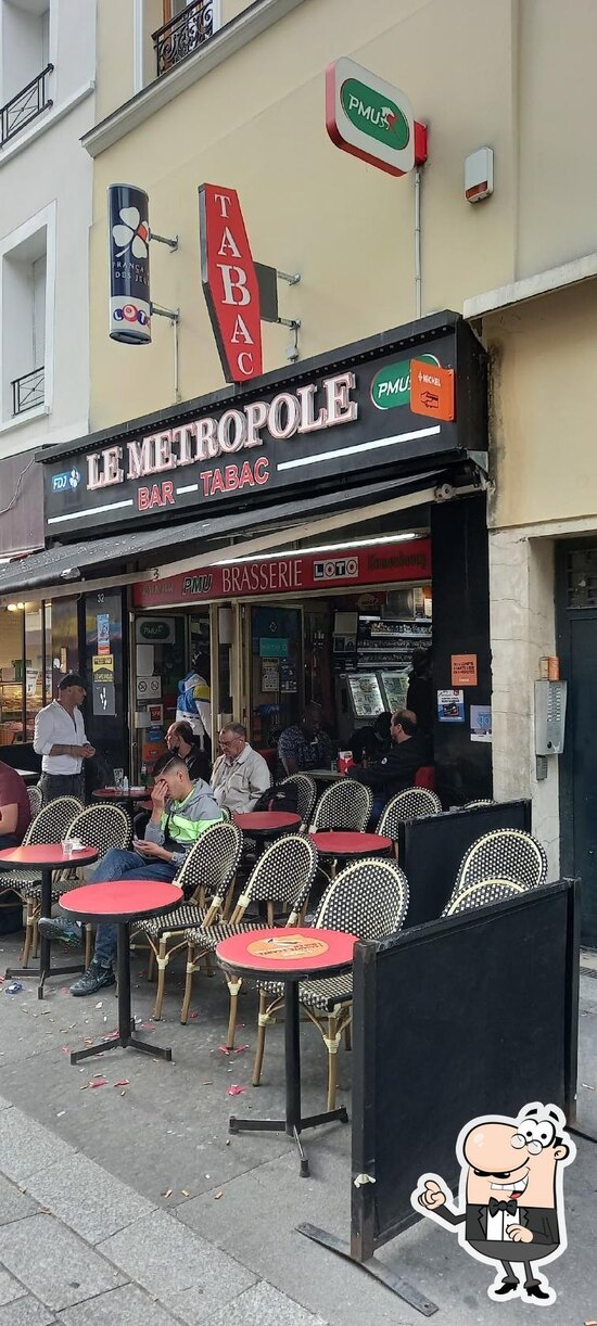 Menu at Le Métropole pub & bar, Saint-Denis