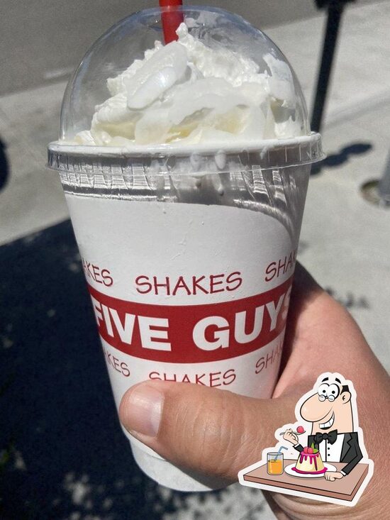 Menu at Five Guys fast food, Oxnard, Portico Way