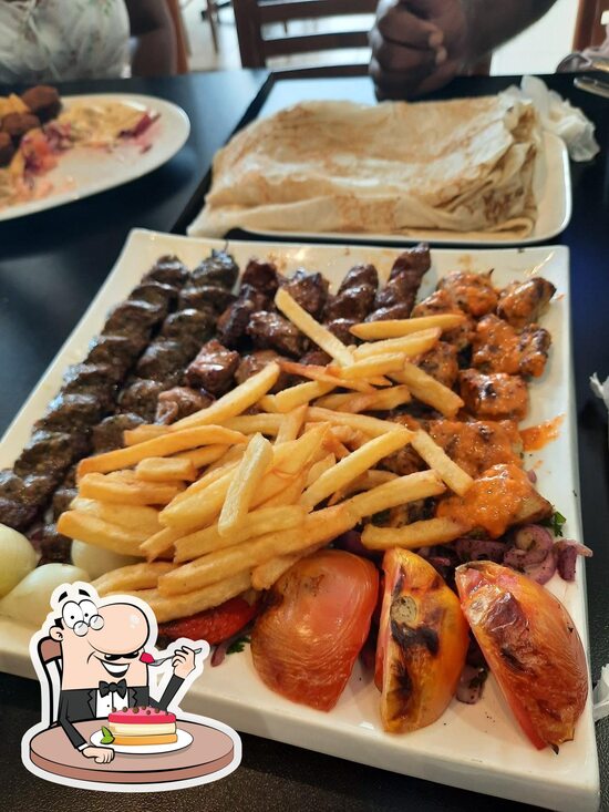 Menu at Schwarma Syrian Rose restaurant, Johannesburg