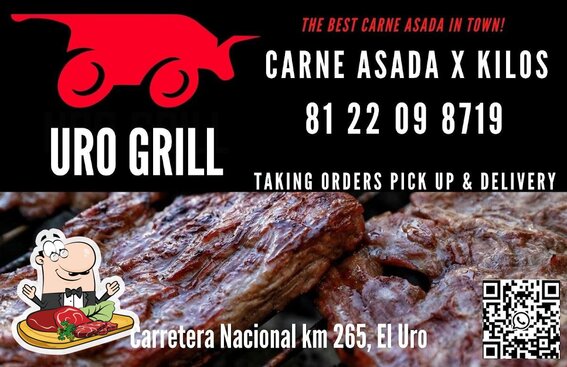 Menu at Uro Grill restaurant, Monterrey